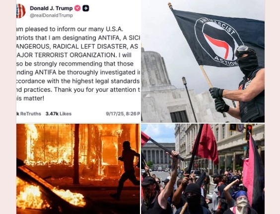 TT Trump chính thức liệt Antifa là tổ chức khủng bố nội địa Hoa Kỳ ...